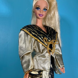 Vintage Midnight Gala Black and Gold Barbie - Etsy