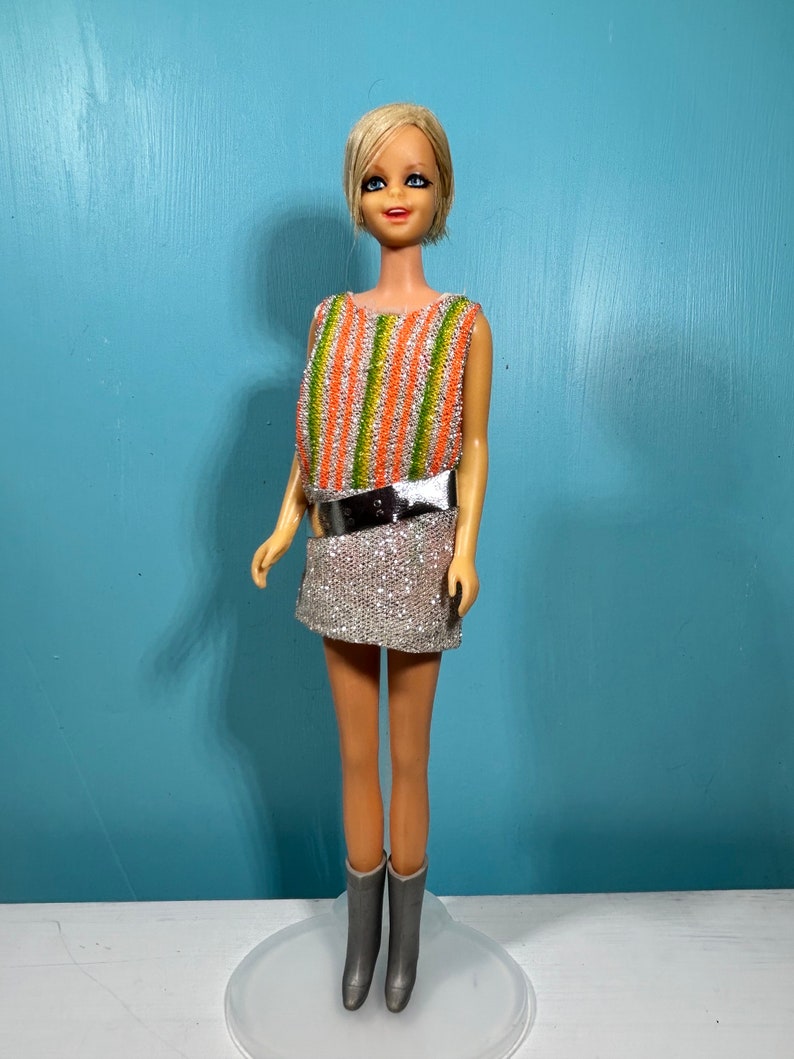 Vintage Twiggy Barbie With Twiggy Turnout Swimsuit and Dress - Etsy