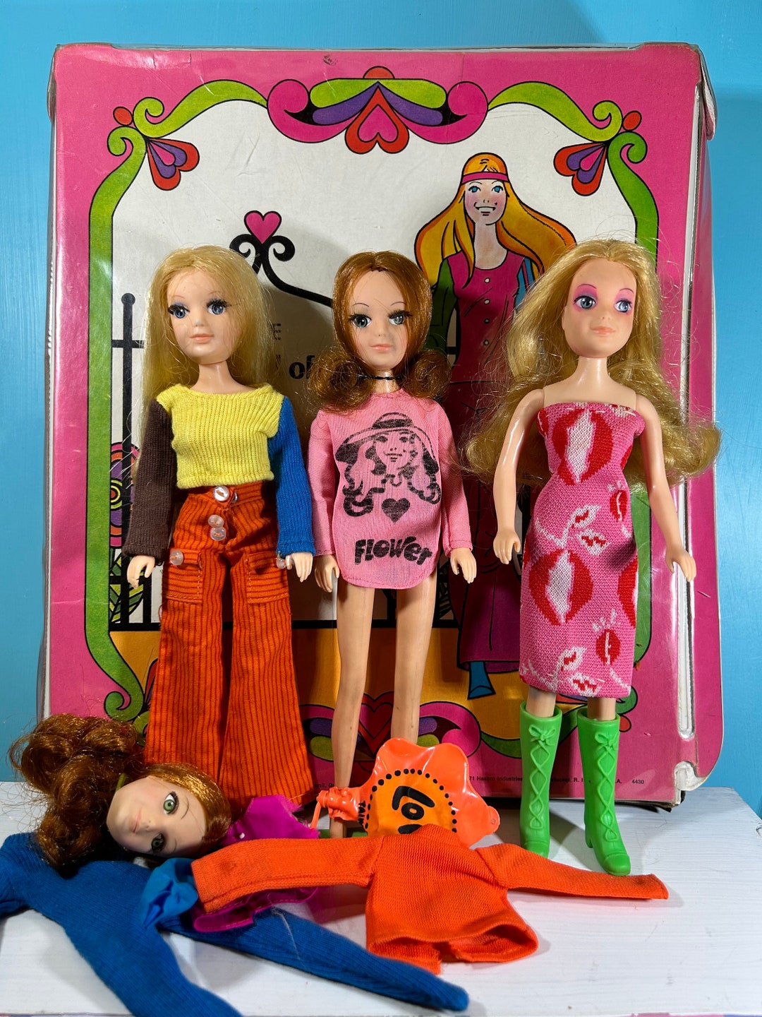 Vintage 70s LOVE Dolls LOT With Accessories and Collector Case - Etsy