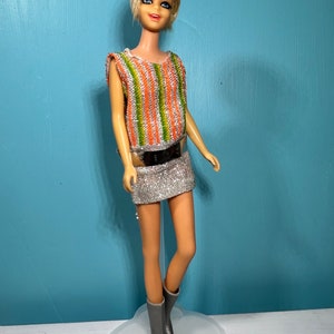 Vintage Twiggy Barbie With Twiggy Turnout Swimsuit and Dress - Etsy