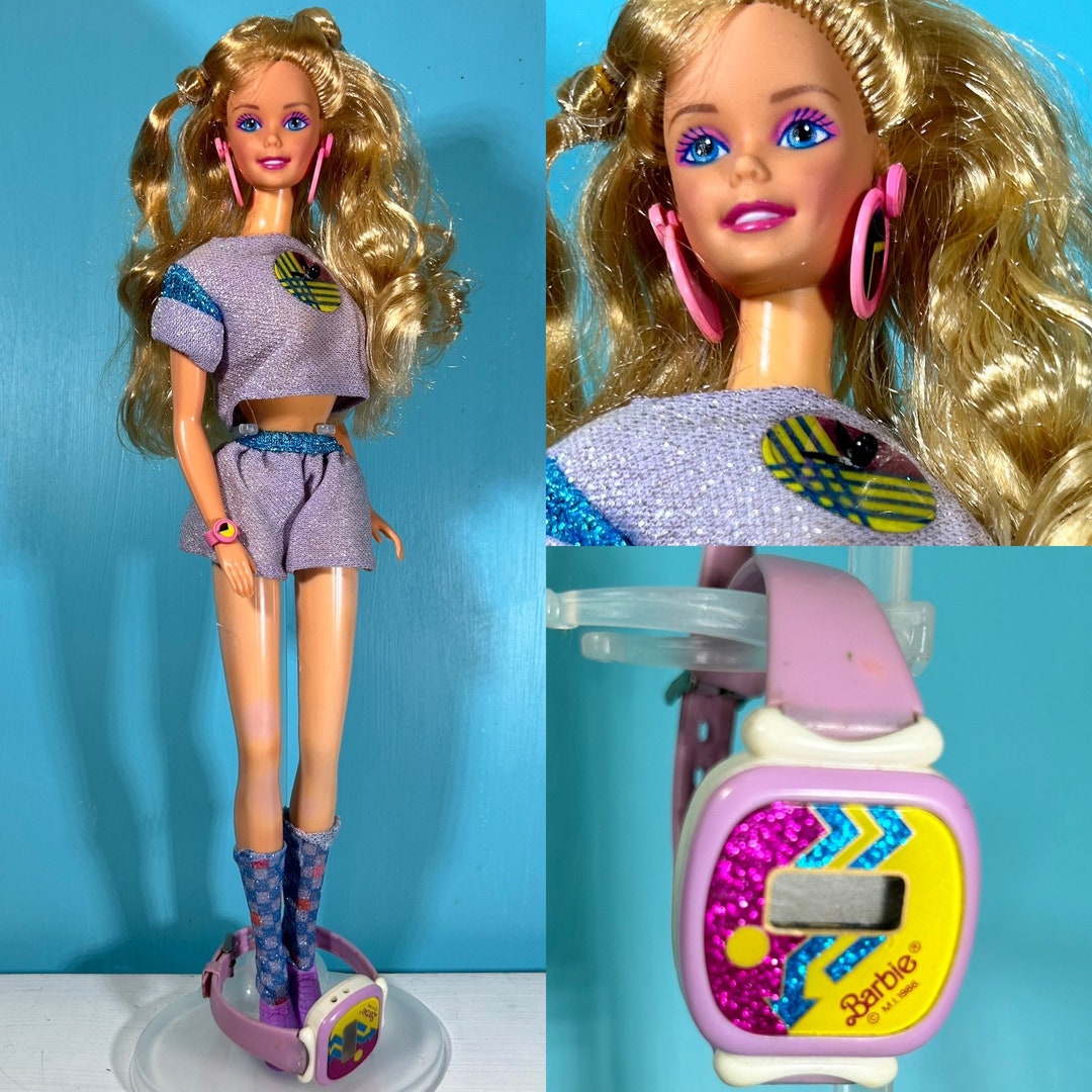 Vintage Fun Time Barbie With Watch - Etsy