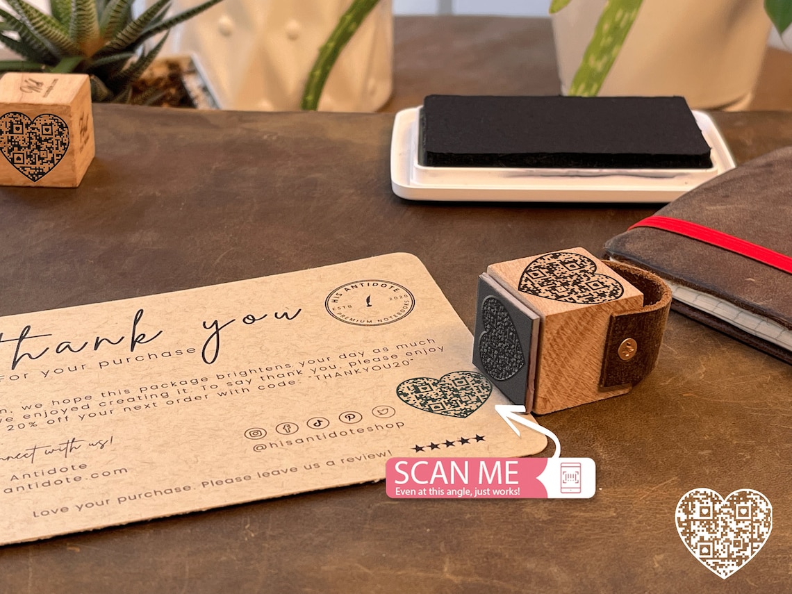 Custom Heart Shaped QR Code Digital Download Only Free - Etsy