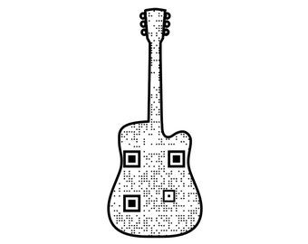 Qr Code Guitar Pick - Etsy