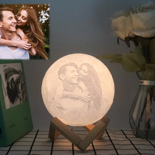 Personalization Luna Moon Lamp Night Light 3D Print Moonlight - Etsy