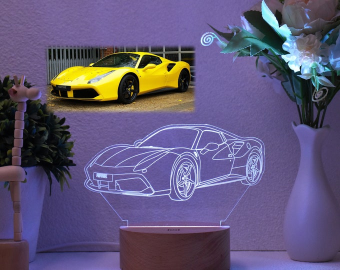 Heart LED EL Glow Panel Light for Car - Etsy