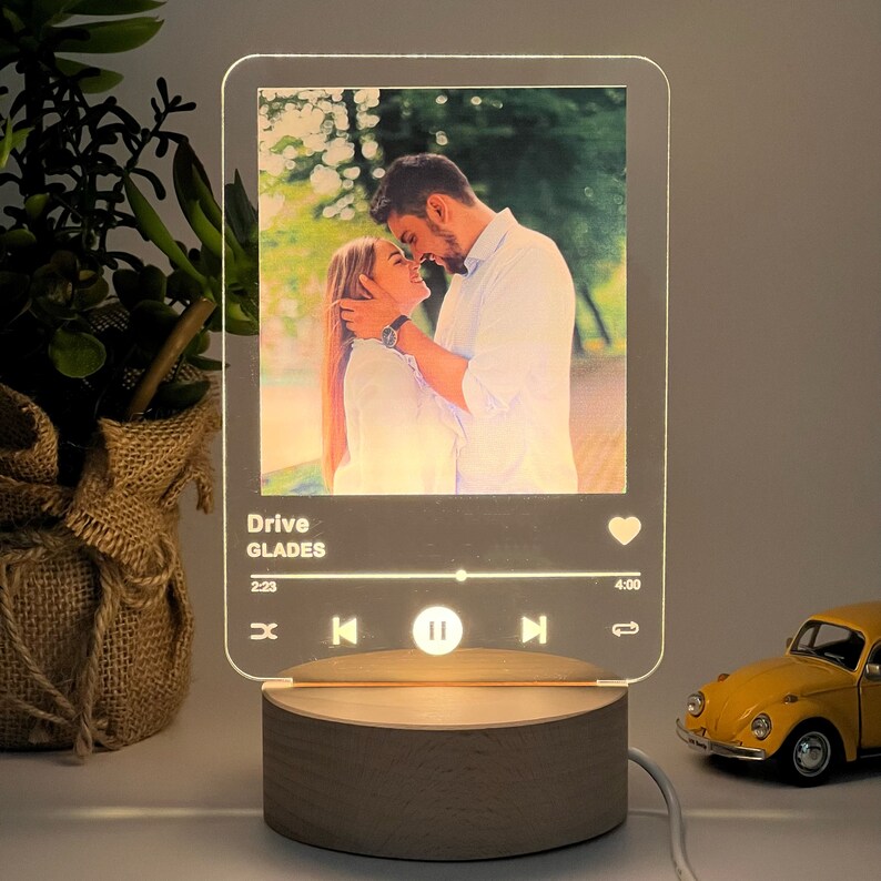 Custom LED Music Plaque Custom Photo Lampmusic and Song - Etsy