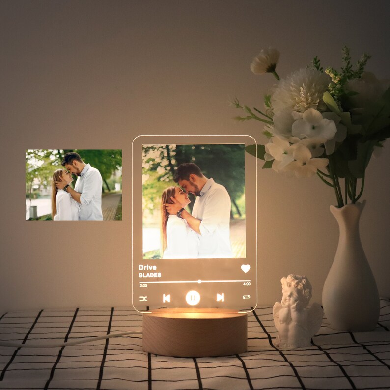 Custom LED Music Plaque Custom Photo Lampmusic and Song - Etsy