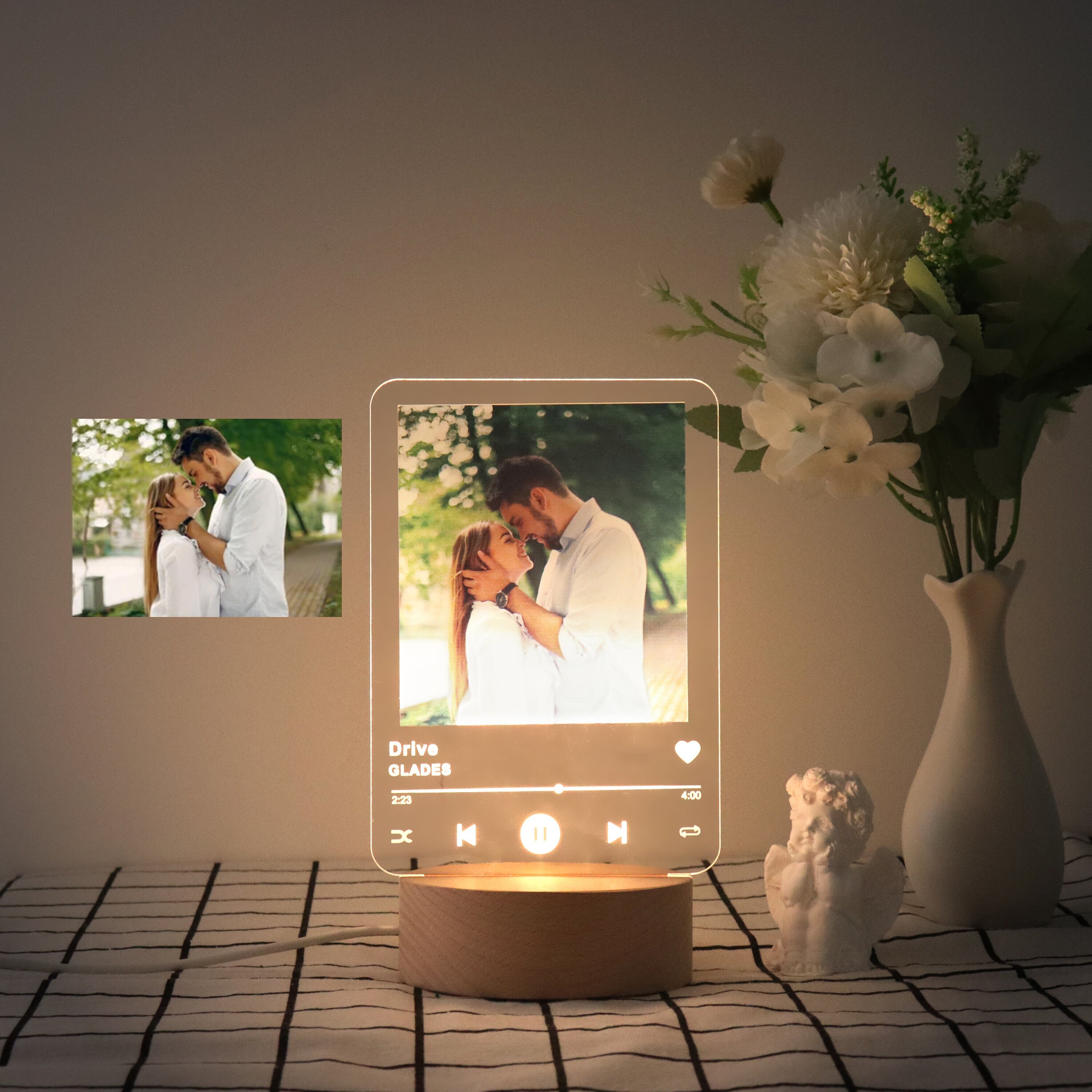 Custom LED Music Plaque Custom Photo Lampmusic and Song - Etsy