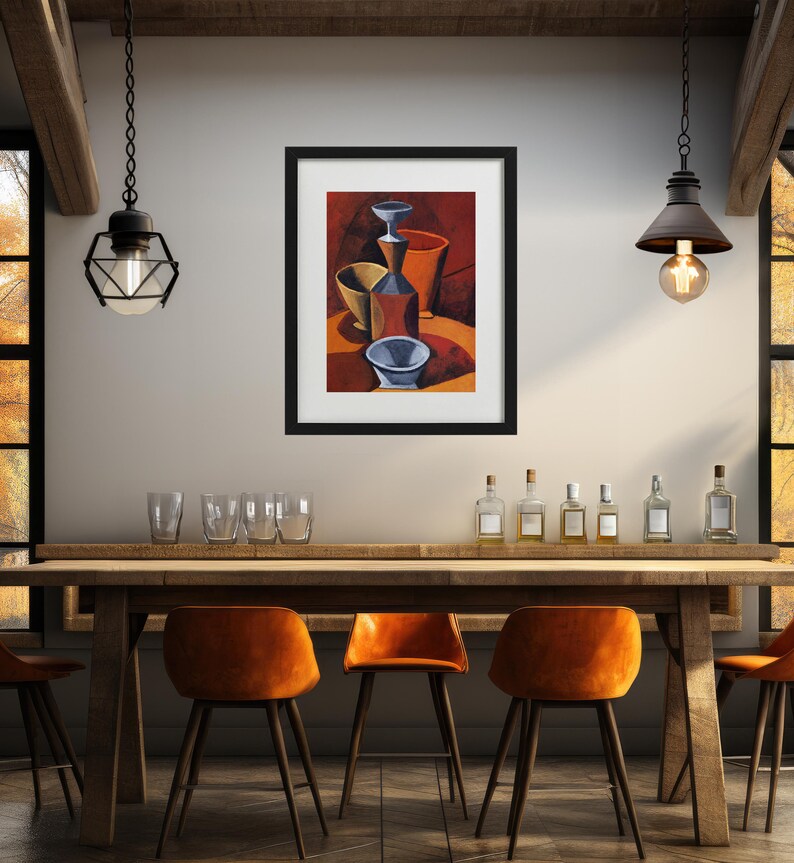 Vintage Picasso Still Life Painting Abstract Picasso Still Life Picasso ...