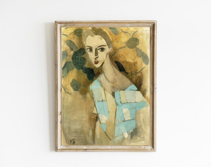 Abstract Figure PRINT, 5x7, 8x10, 11x14, 16x20, 24x30 Girl in Dress ...