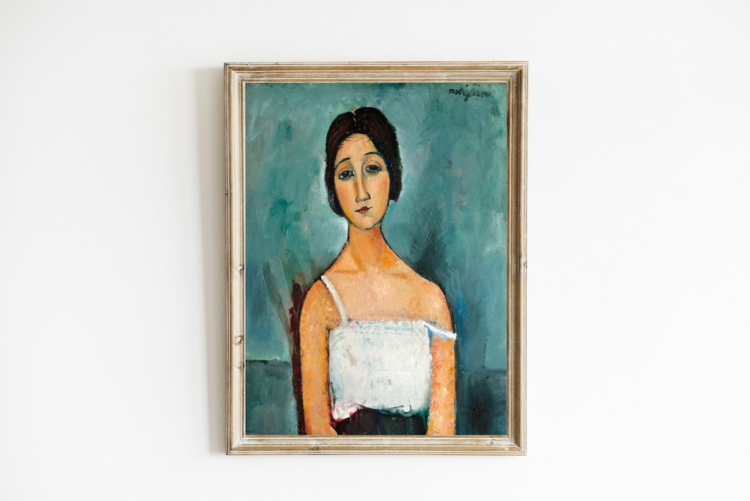 Christina Painting by Amedeo Modigliani | Vintage Modigliani Portrait ...