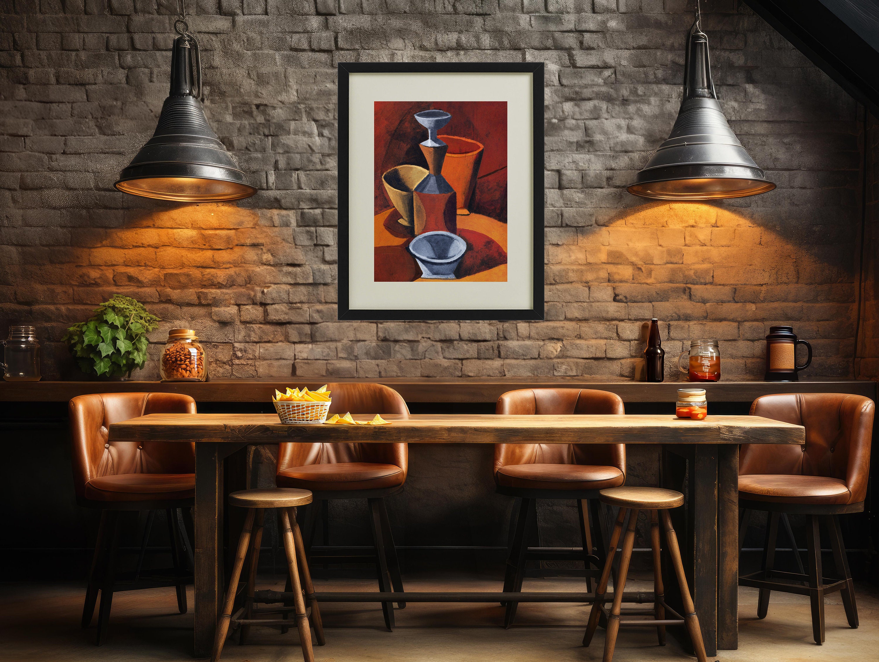 Vintage Picasso Still Life Painting Abstract Picasso Still Life Picasso ...