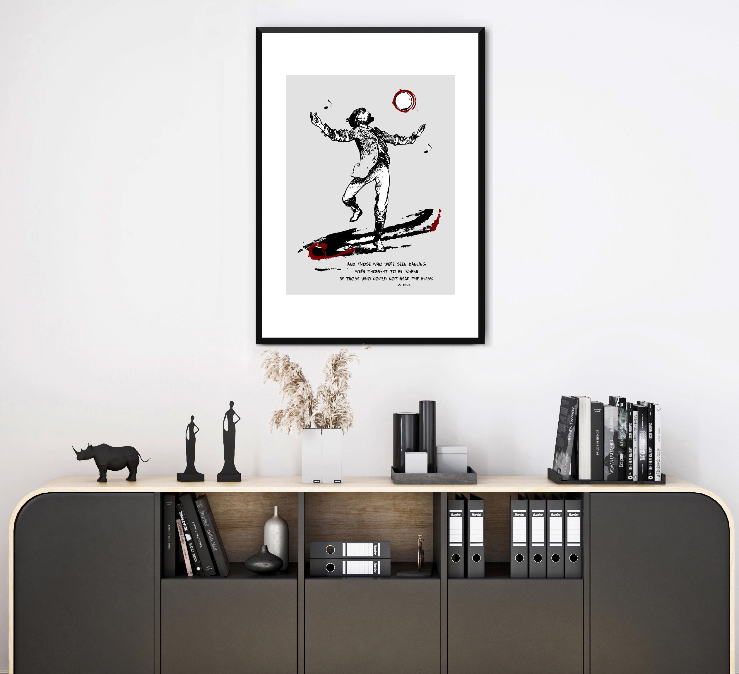 Friedrich Nietzsche Quote Print | and Those Who Were Seen Dancing ...