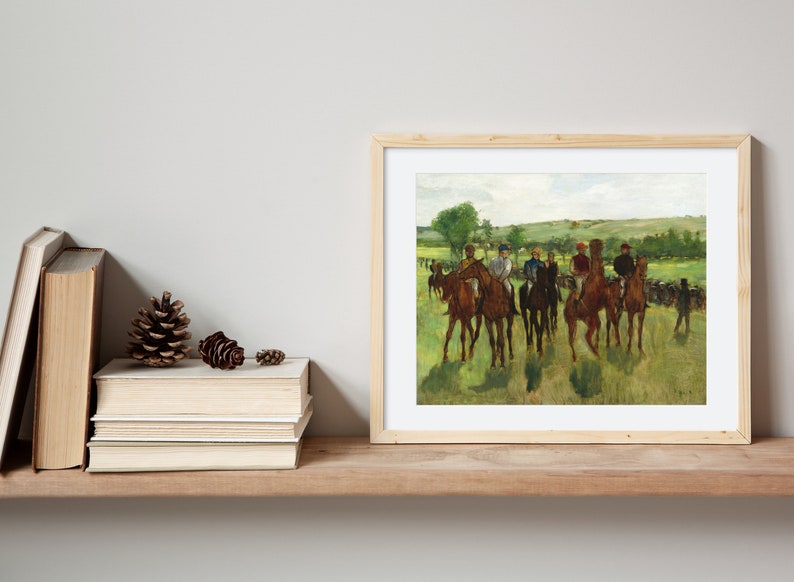 The Riders by Edgar Degas | Vintage Degas Polo Painting | Horse and ...