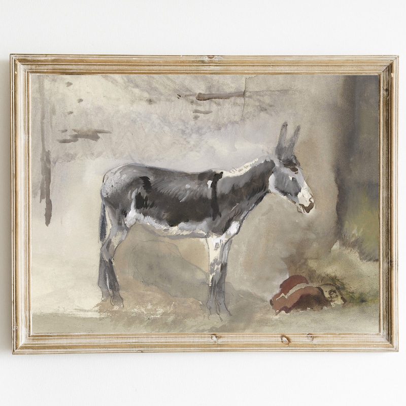 Donkey Paintings - Etsy