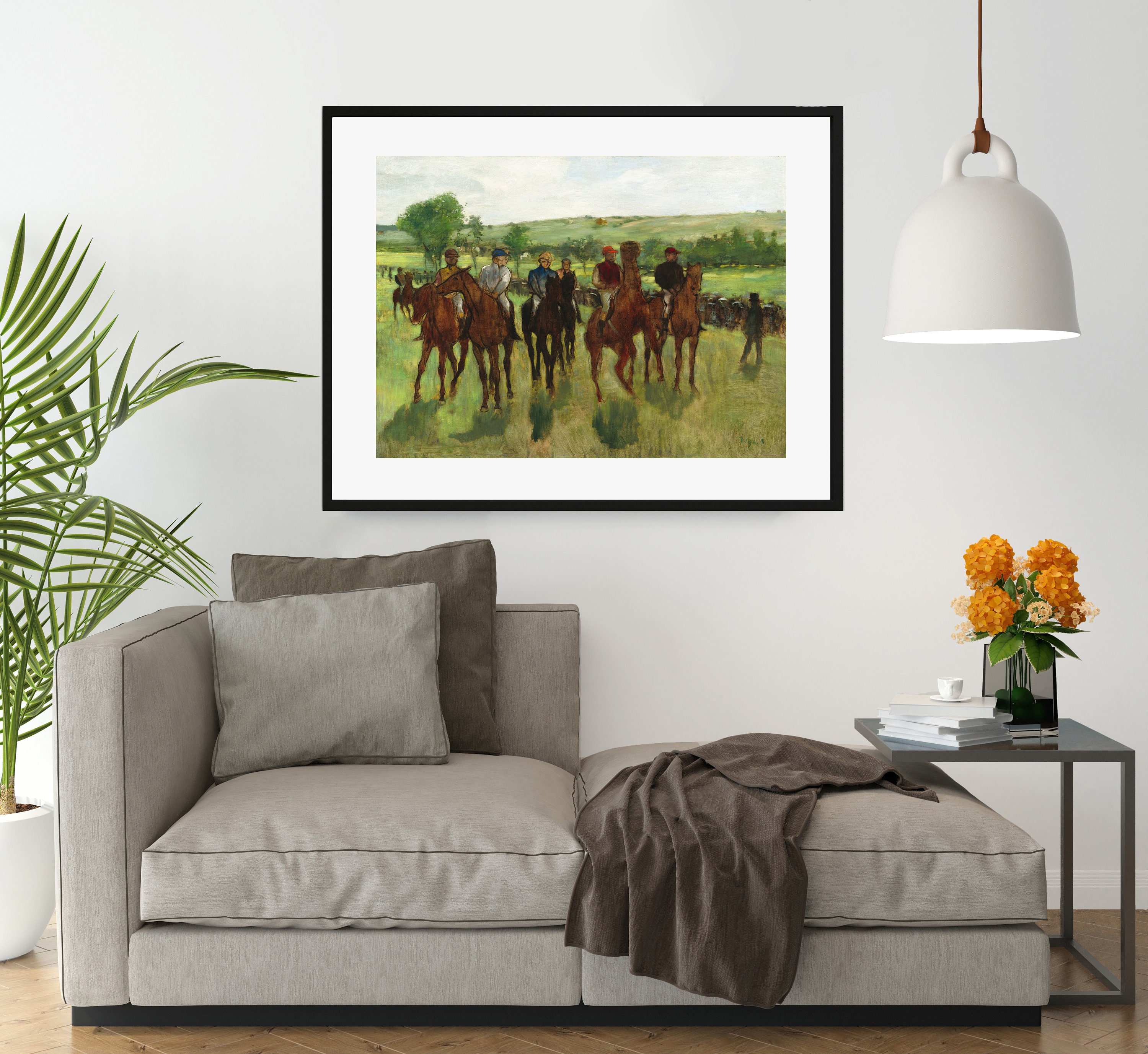 The Riders by Edgar Degas | Vintage Degas Polo Painting | Horse and ...