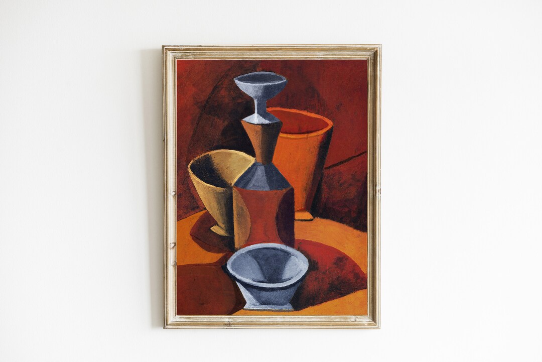 Vintage Picasso Still Life Painting | Abstract Picasso Still Life ...