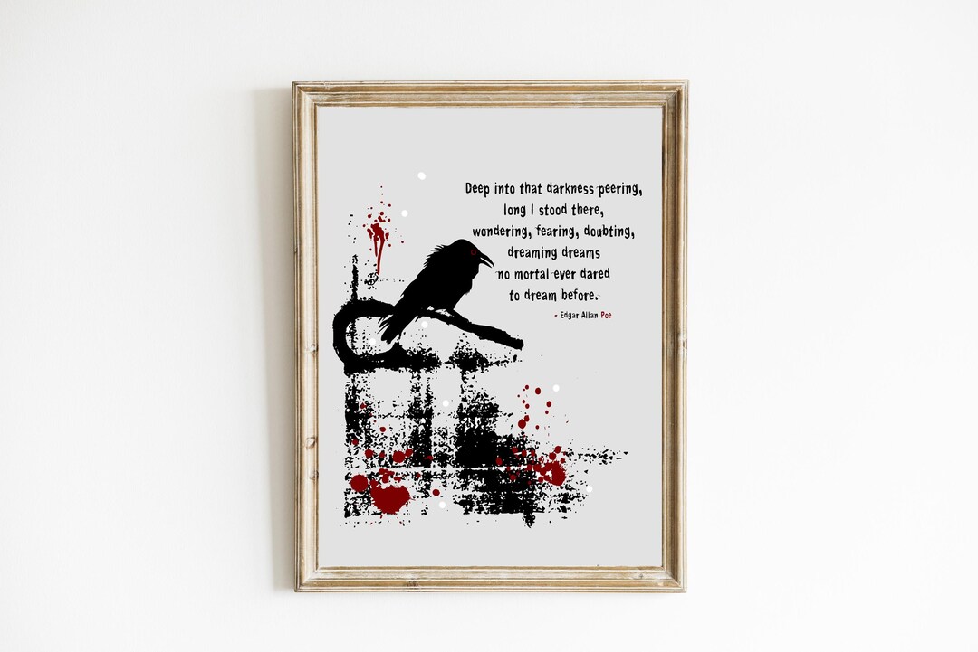 Edgar Allan Poe Quote Print | Printable Edgar Allan Poe Poem | Modern ...