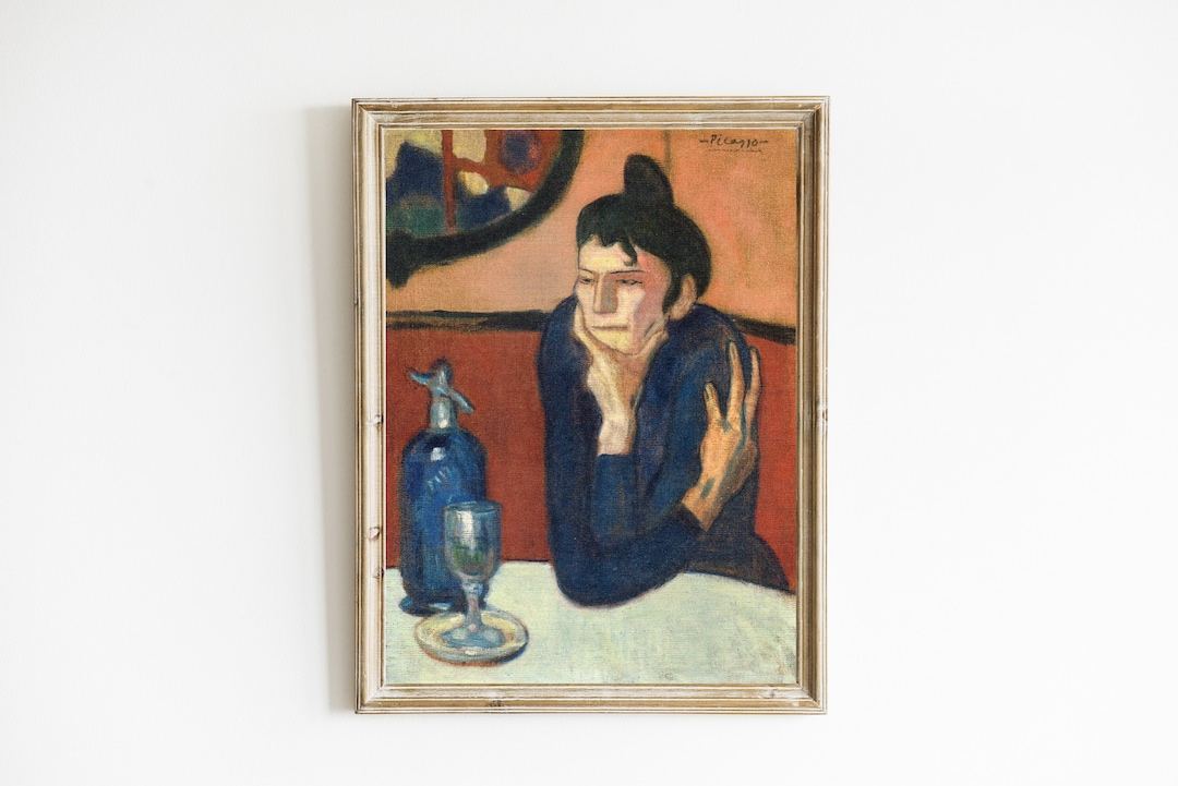 The Absinthe Drinker by Pablo Picasso | Picasso Blue Period Painting ...