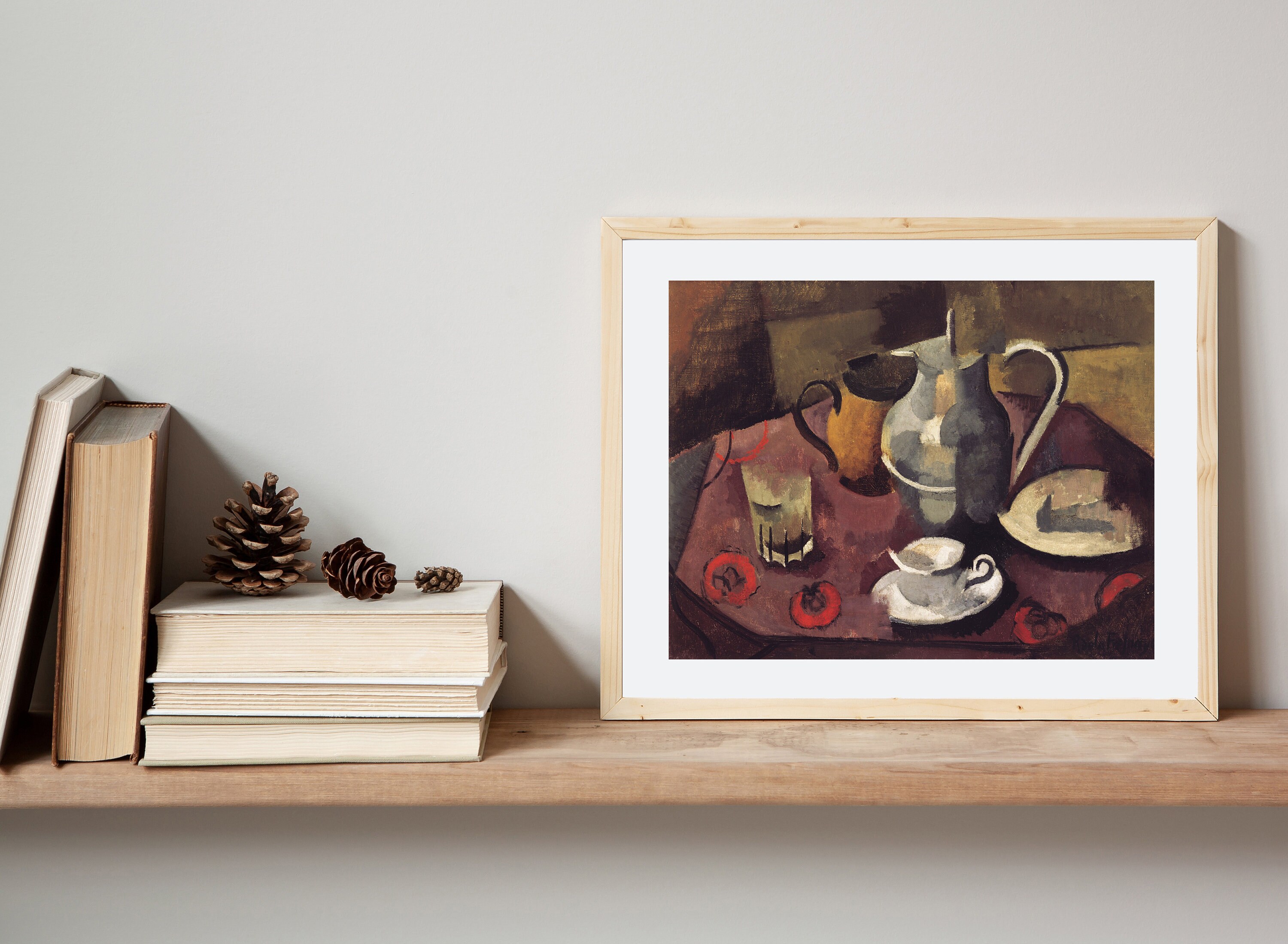 Elegant Dinner Table Still Life Painting | Elegant Wall Art for Kitchen ...