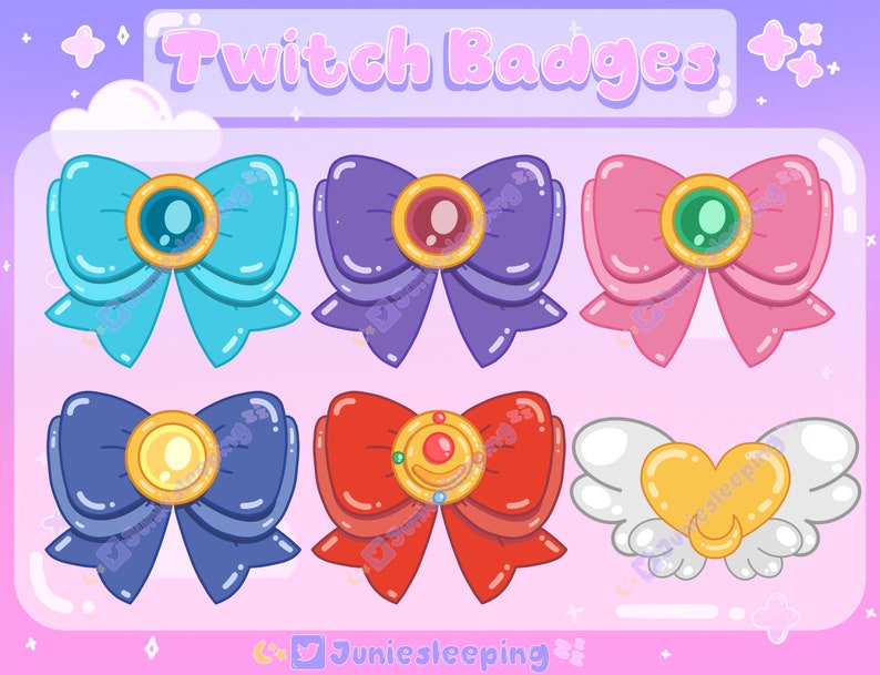 Guardian Bow Twitch Subbadges Pre Made - Etsy