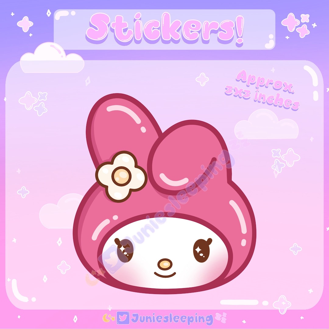 My Melody Vinyl Sticker - Etsy