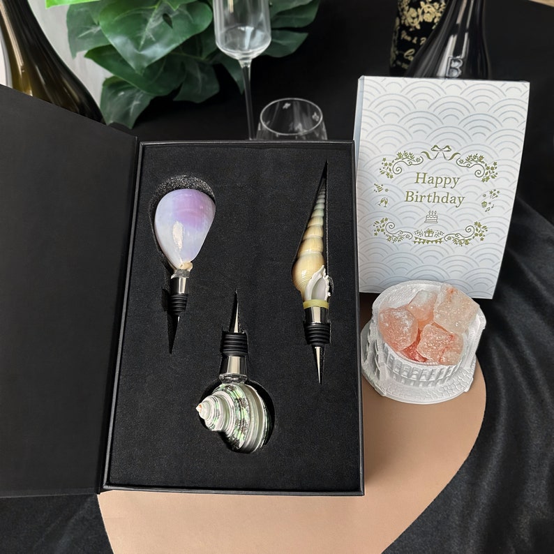 Customized Birthday Gift Tipsy Shell Wine Bottle Stopper Fun Wine ...