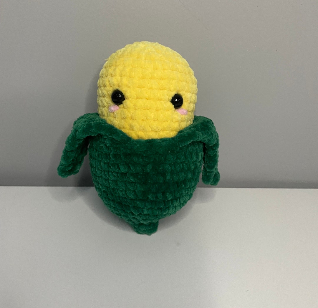 Crochet Corn Plush | Cute Vegetable Food | Handmade Decor Toy | Bedding ...