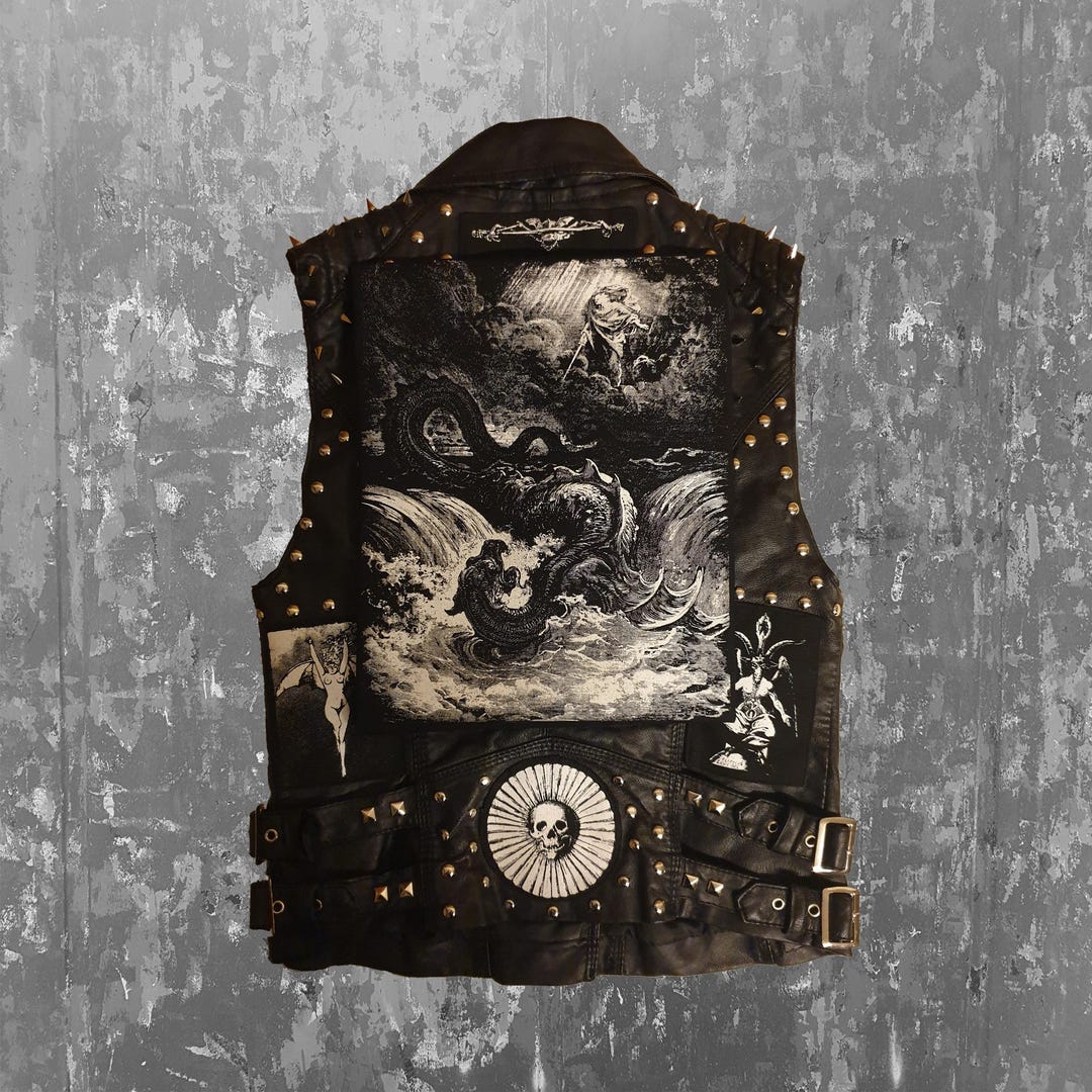 The Destruction of Leviathan Back Patch by Gustave Doré Screen Printed ...