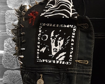 Nosferatu Stairs Dracula Screen Printed Patch Horror Punk Black Metal Goth Occult Folk Lore - Etsy