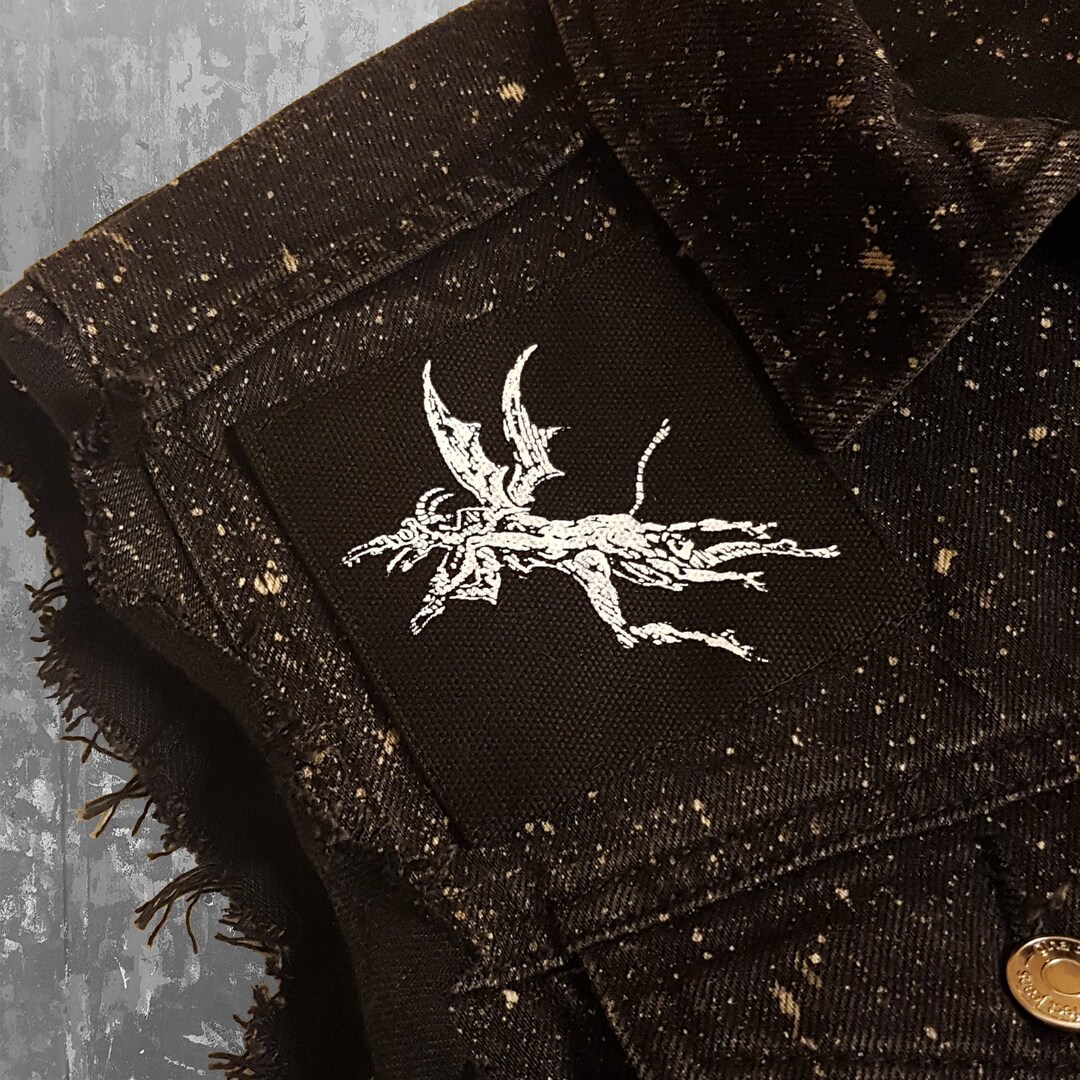 Demon Body Snatcher Screen Printed Patch Horror Punk Black Metal Goth ...