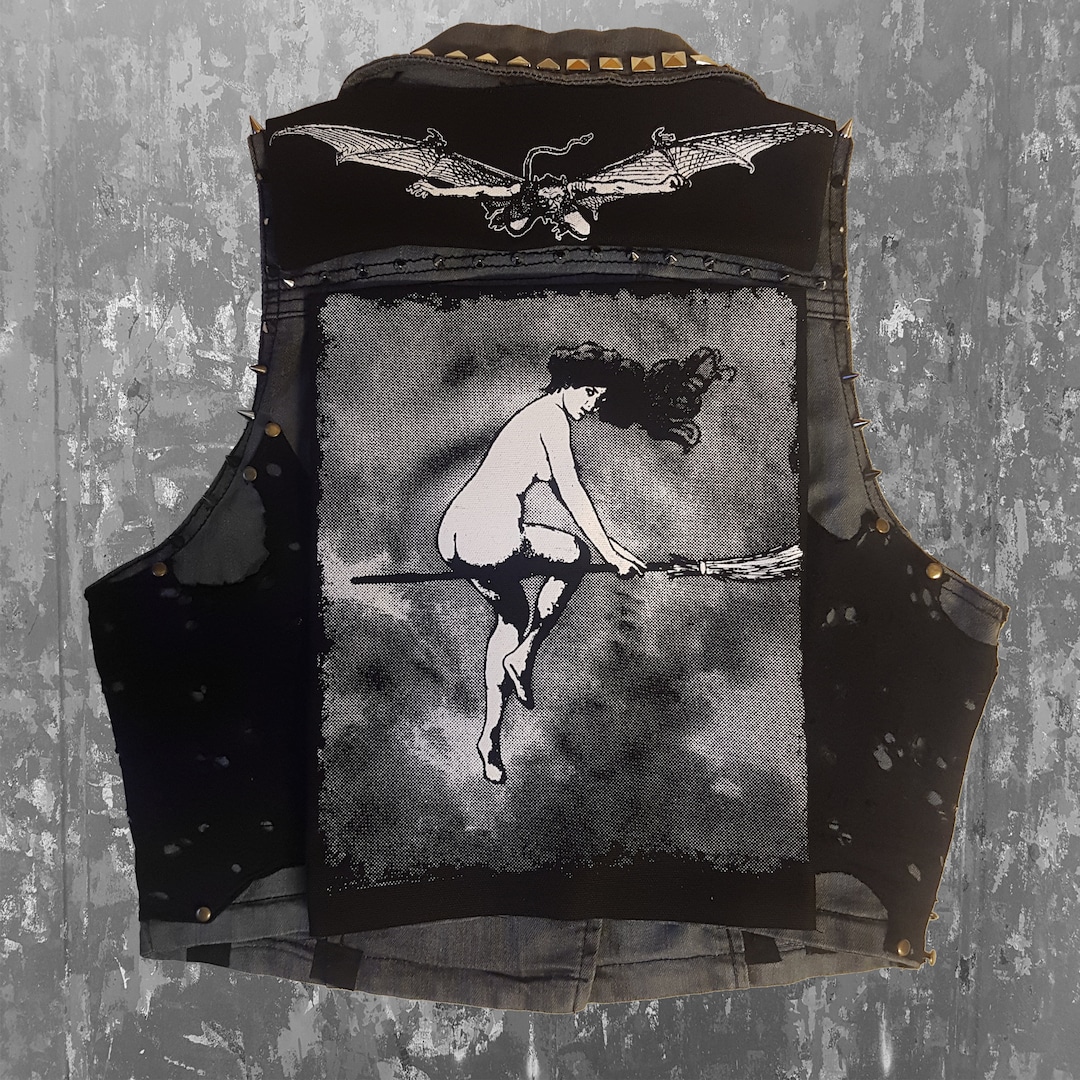 Départ Pour Le Sabbat Back Patch Screen Printed Patch Horror Punk Black ...