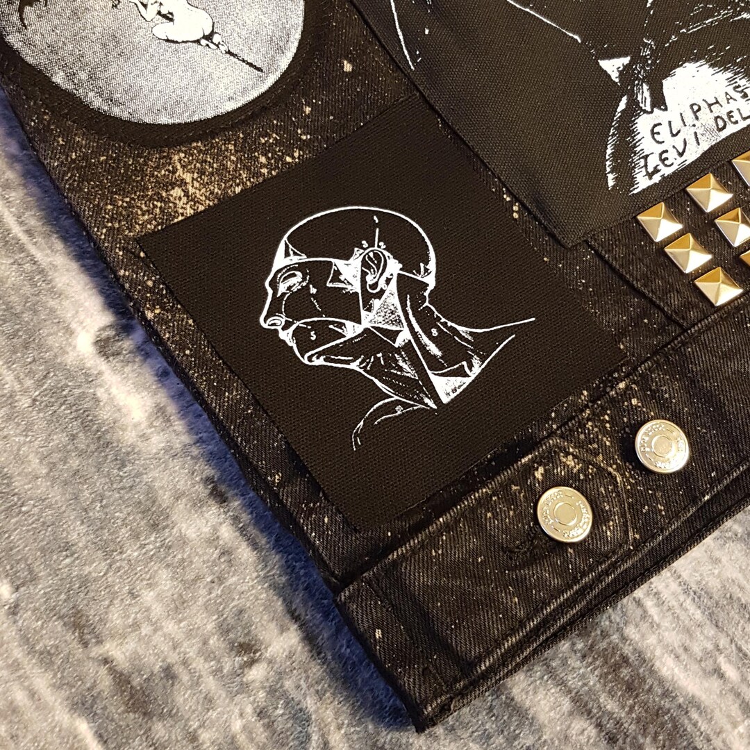 Anatomy of the Human Head Patch Screen Printed Horror Post Punk Goth - Etsy