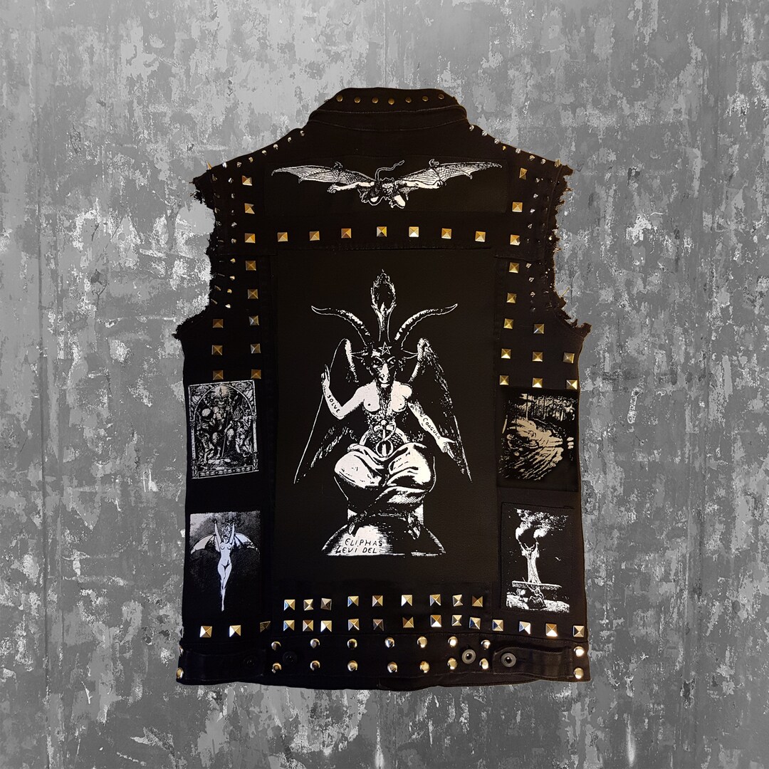Baphomet Back Patch Screen Printed Horror Punk Black Metal - Etsy UK