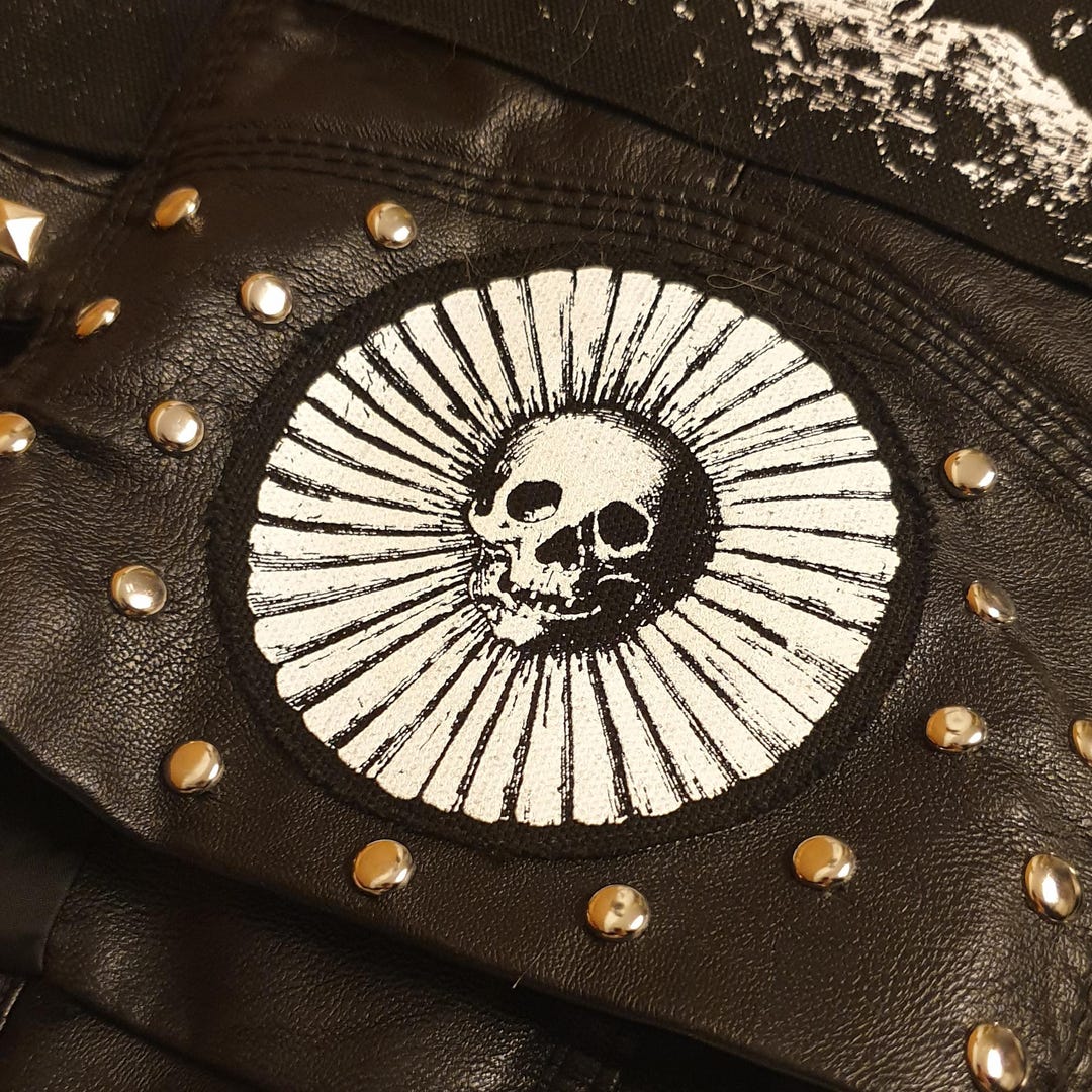 Skull Patch A Satirical Cartoon of the Ruff Screen Printed Patch Horror ...