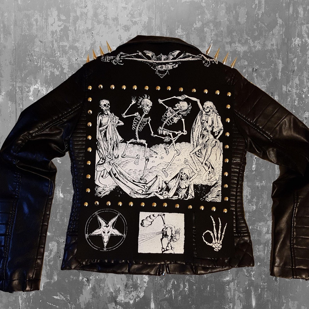 Danse Macabre Back Patch Screen Printed Horror Goth Black Metal Post ...