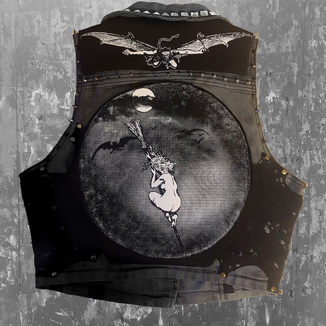 The Witch Back Patch Screen Printed Patch Horror Punk Black Metal Goth Occult Folk Lore Penot - Etsy