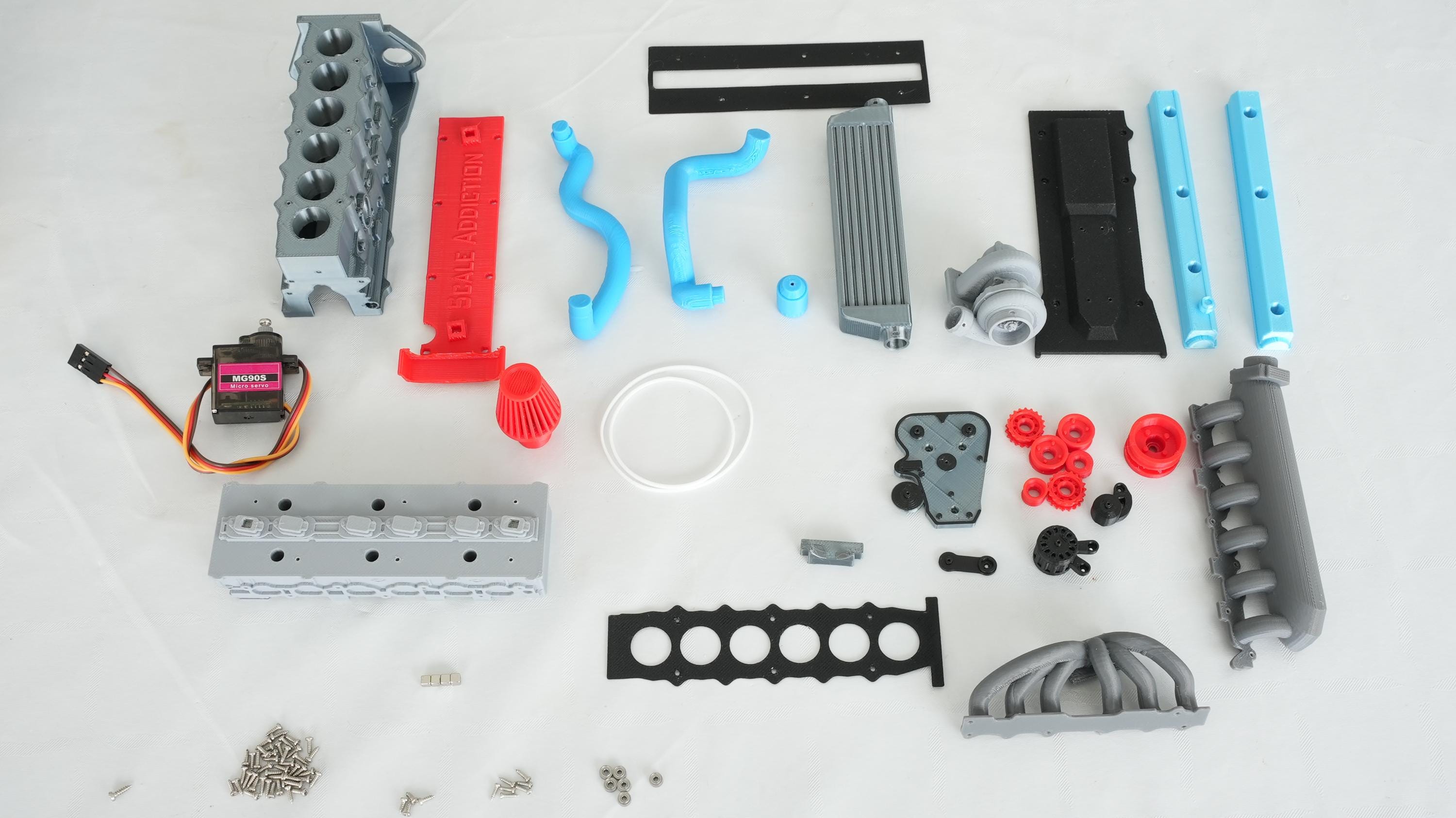3d Printed Working 2jz Engine - Etsy