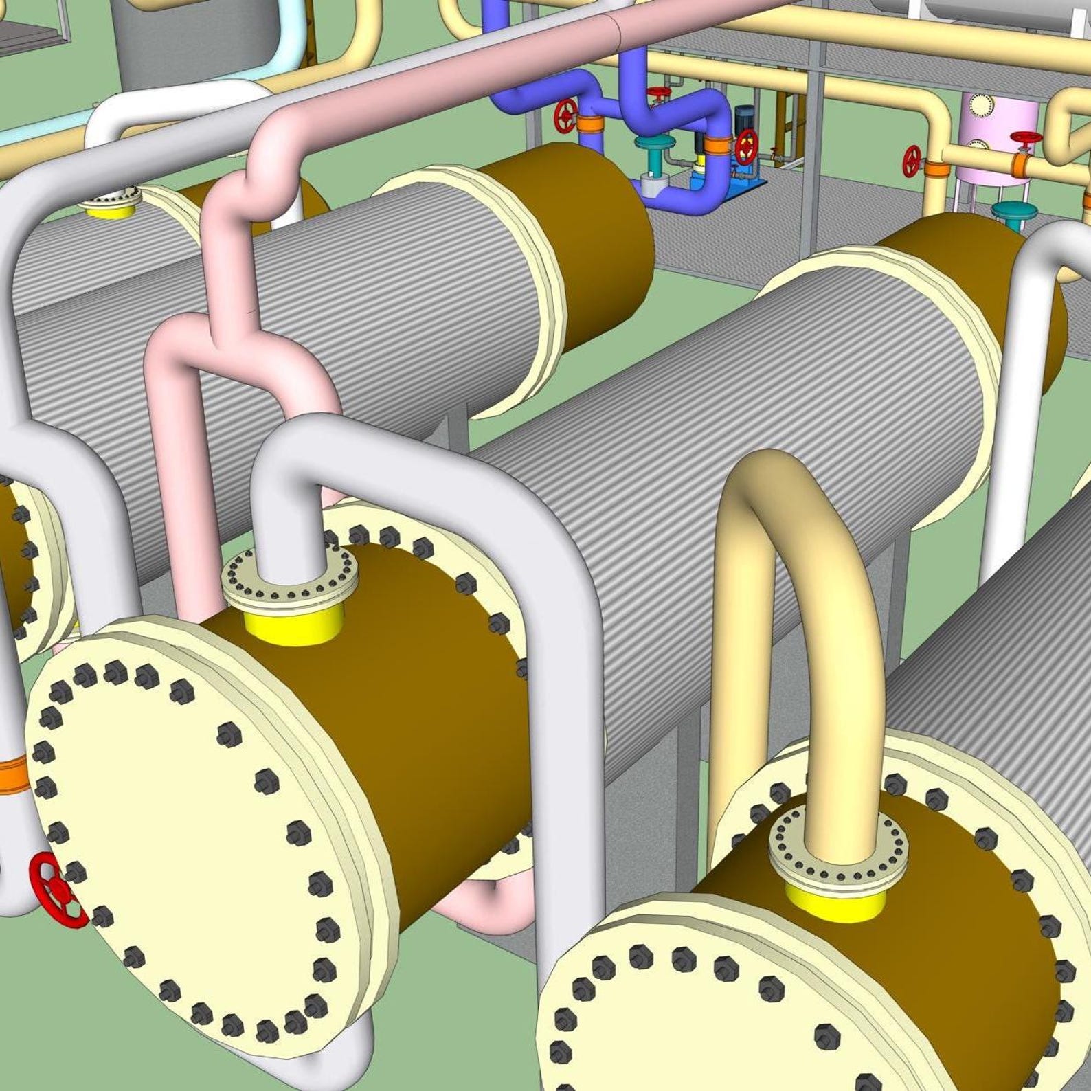 Oil Rig Stabilizer 3D Model: Industrial Simulation, Engineering ...