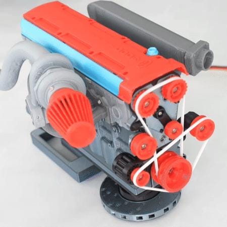 3d Printed Working 2jz Engine - Etsy