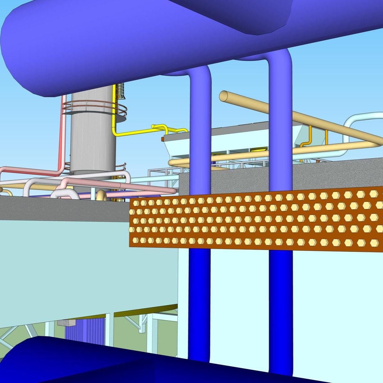 Oil Rig Stabilizer 3D Model: Industrial Simulation, Engineering ...