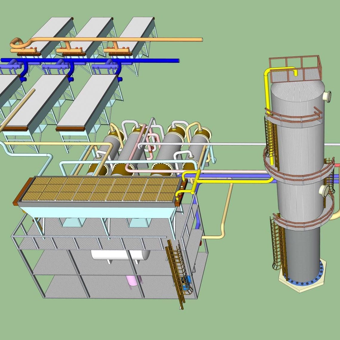 Oil Rig Stabilizer 3D Model: Industrial Simulation, Engineering ...