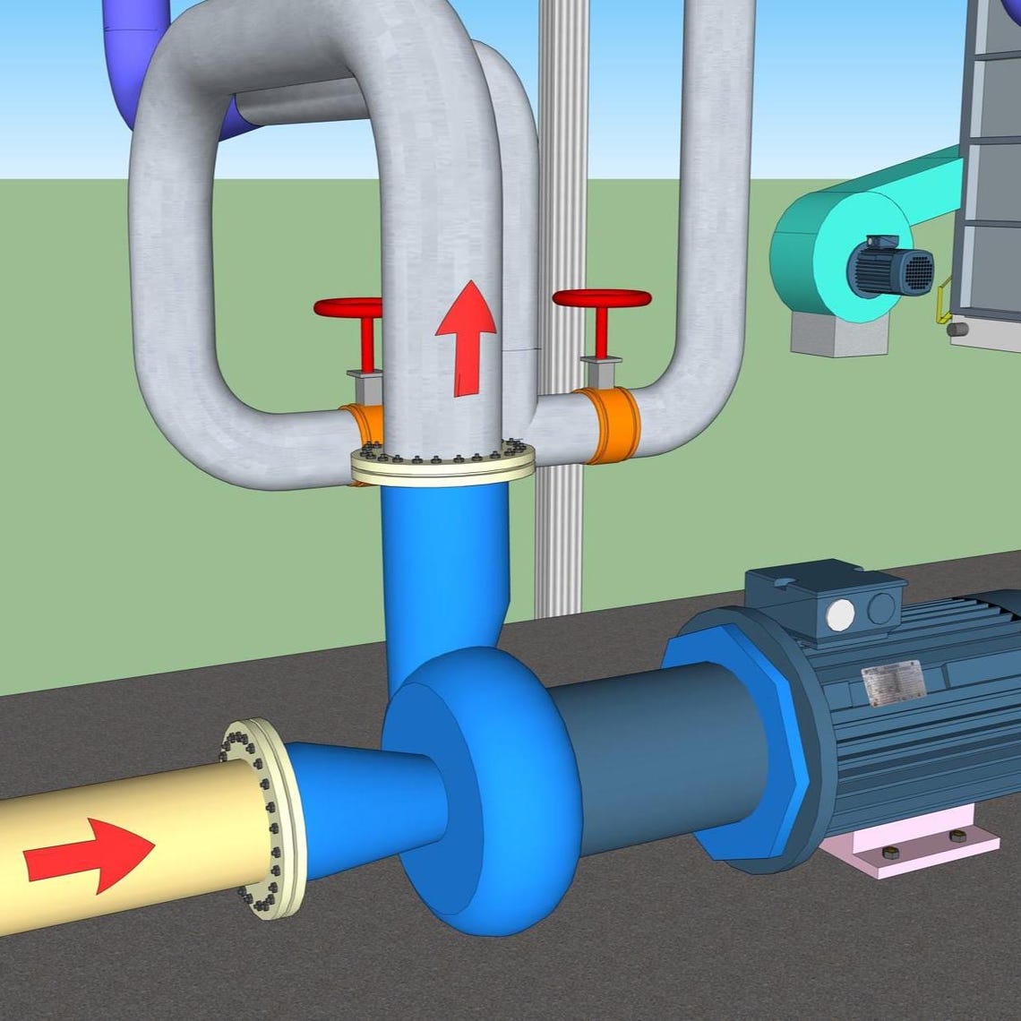 Oil Rig Stabilizer 3D Model: Industrial Simulation, Engineering ...