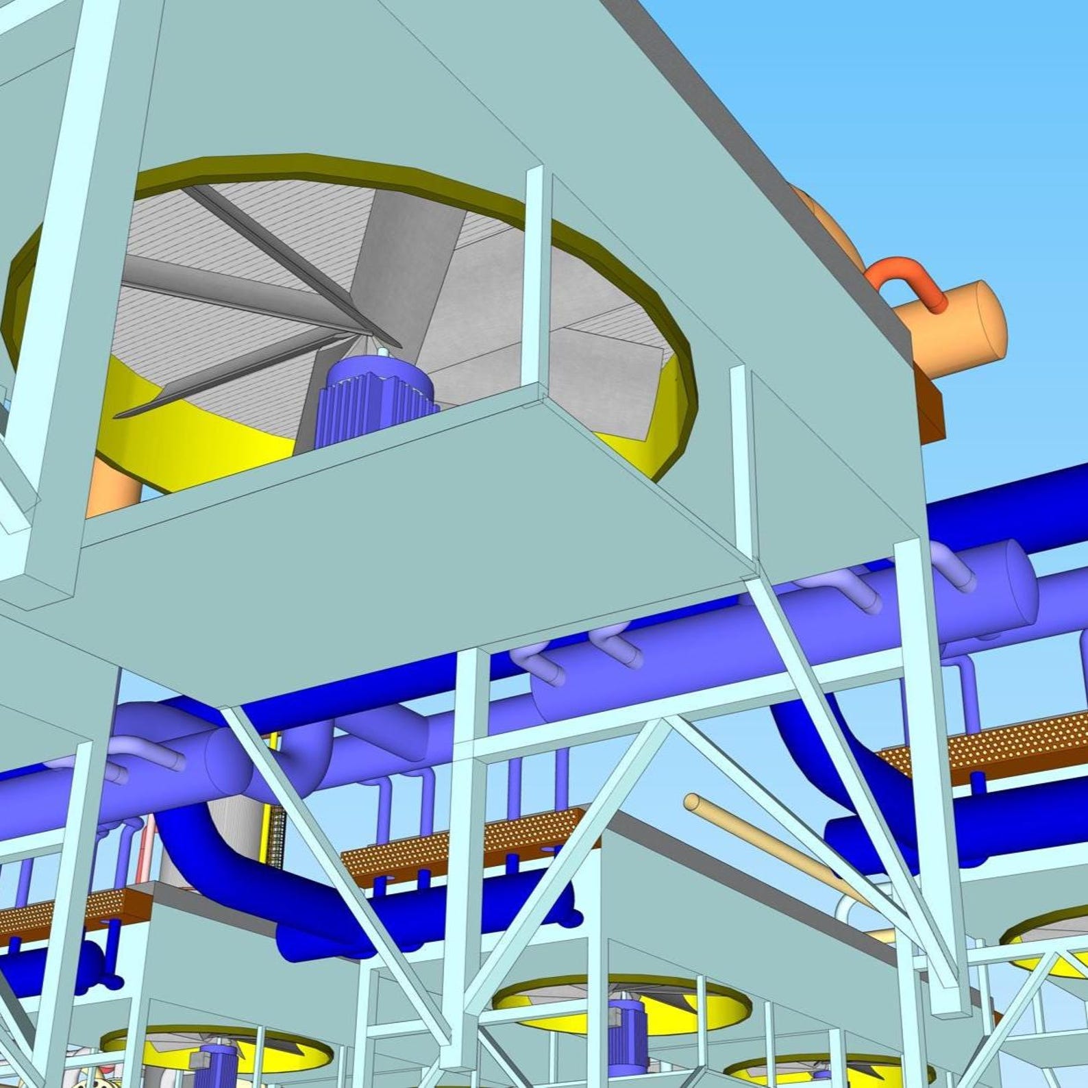 Oil Rig Stabilizer 3D Model: Industrial Simulation, Engineering ...