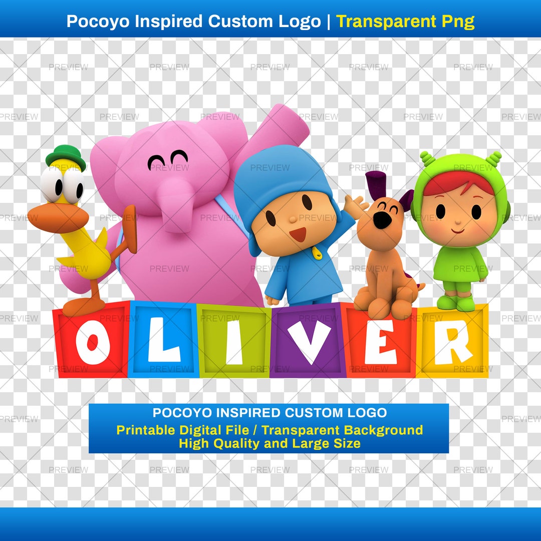 Pocoyo Custom Logo 300 DPI High Quality Png Files - Etsy