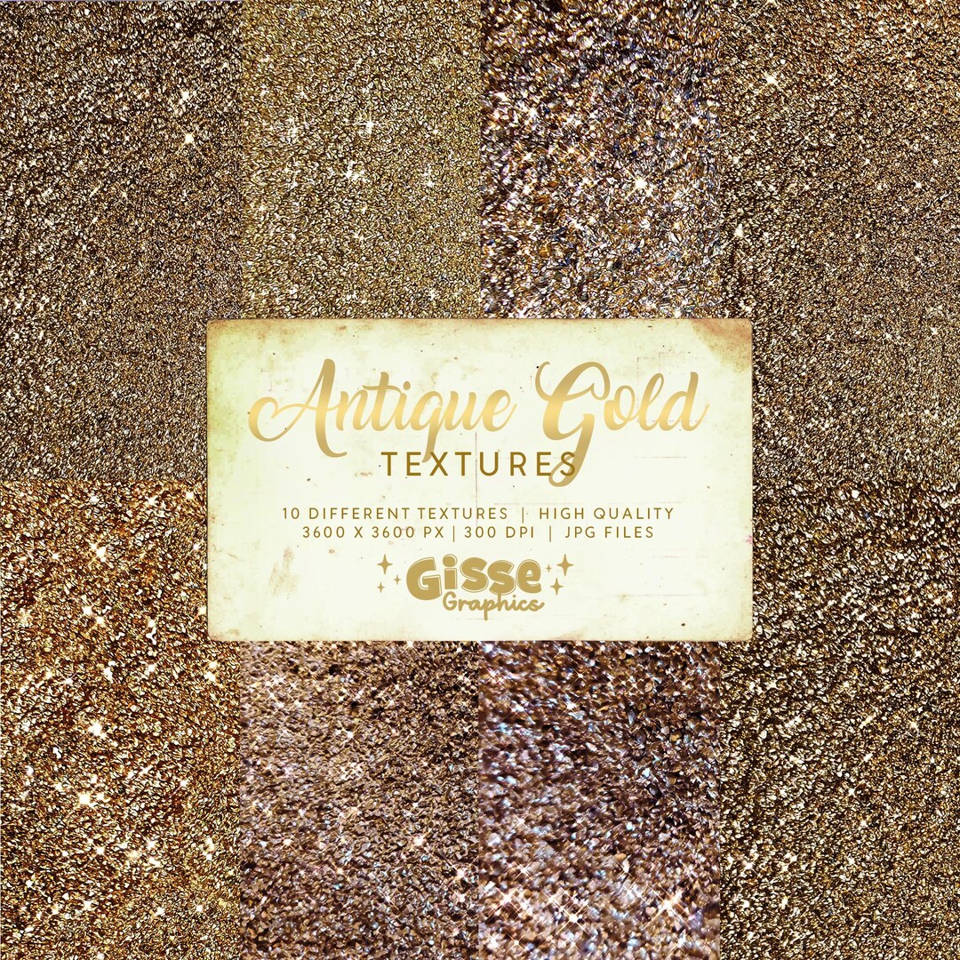Antique Gold | Large Textures | High Quality | 12 X 12" | Digital ...