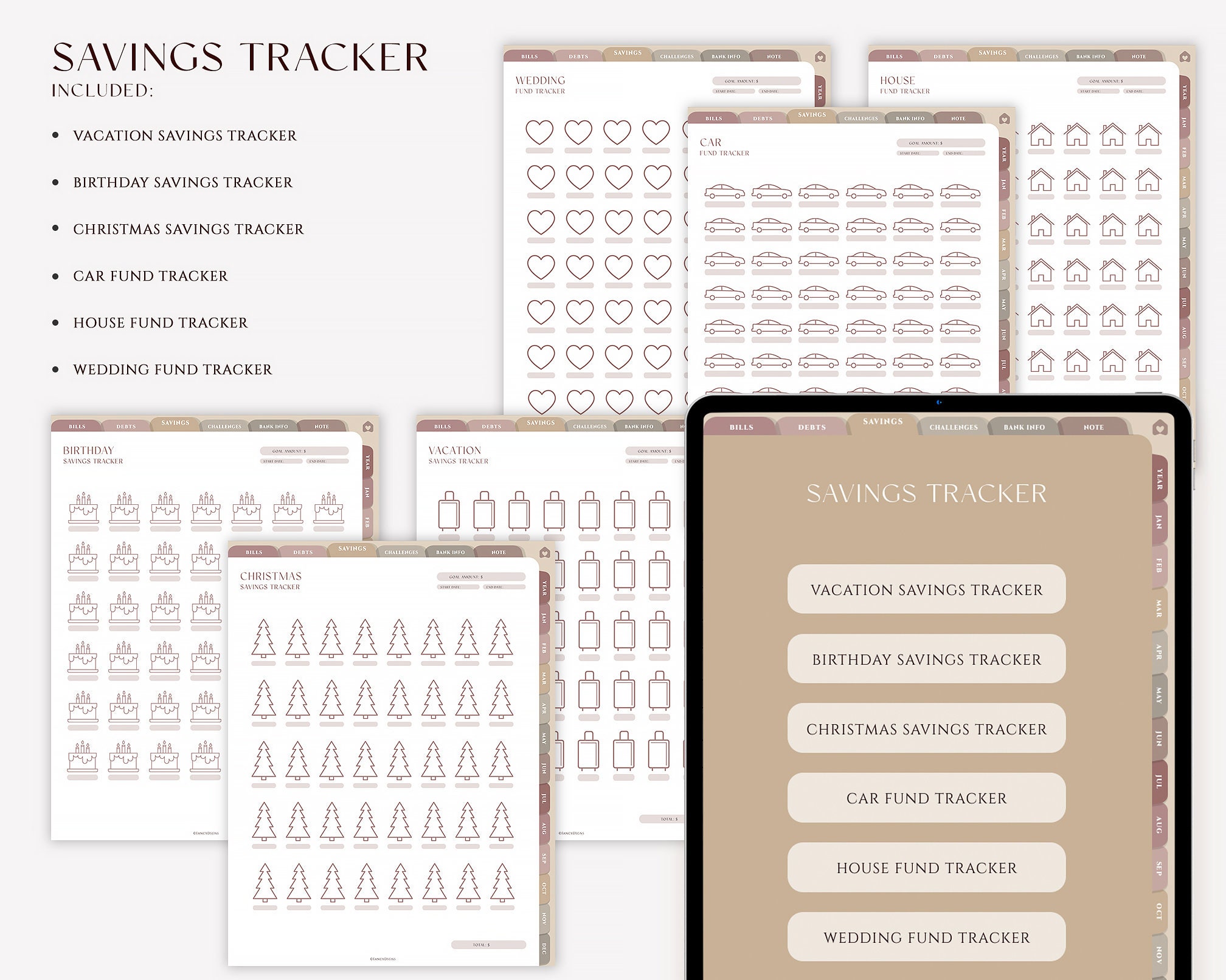 Digital Budget Planner, Paycheck Budget, Budget Planner, Budget Planner ...