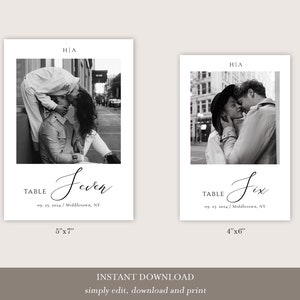 Table Numbers Template, Wedding Table Number, Elegant Table Numbers ...