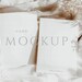 Program Mockup, Wedding Program Mockup, Folded Program Mockup, Blank ...