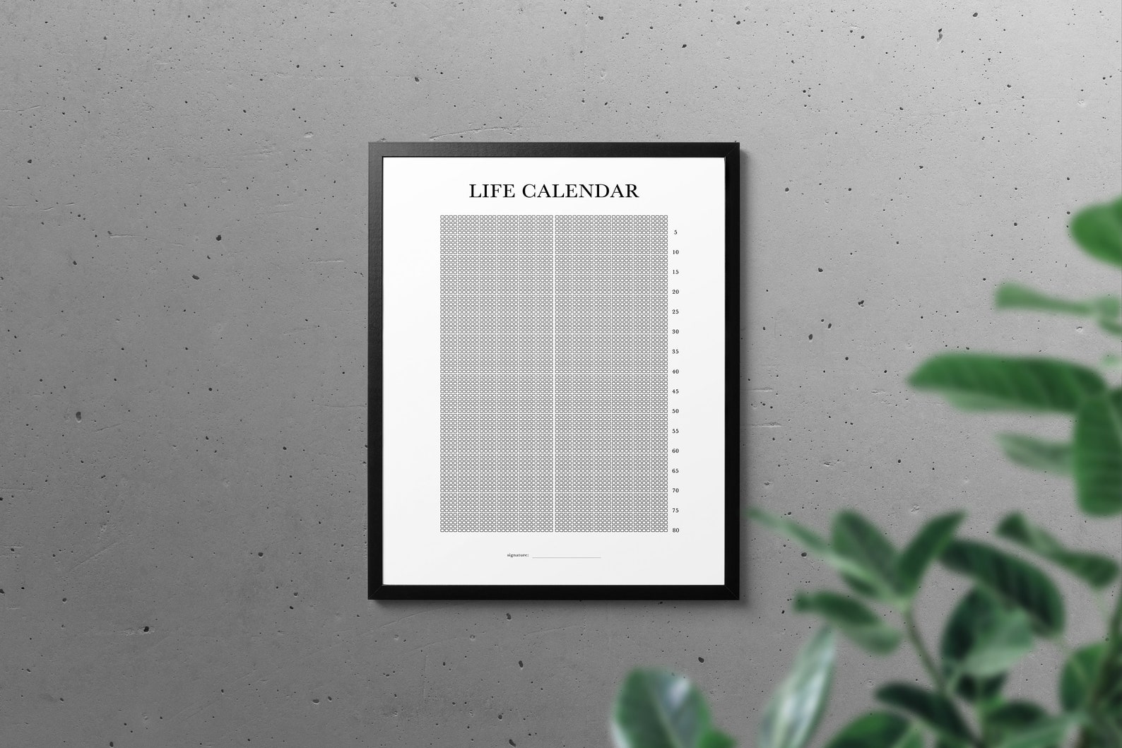 Life Calendar Digital Download | Memento Mori | Stoicism | Stoic ...